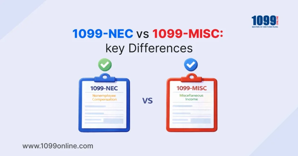 1099-nec vs 1099-misc : Key Differences for 1099-MISC and 1099-NEC